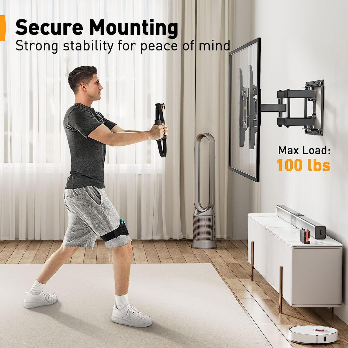 Telescopic Support TV Wall Mount For 40" To 82" TVs – Perlegear